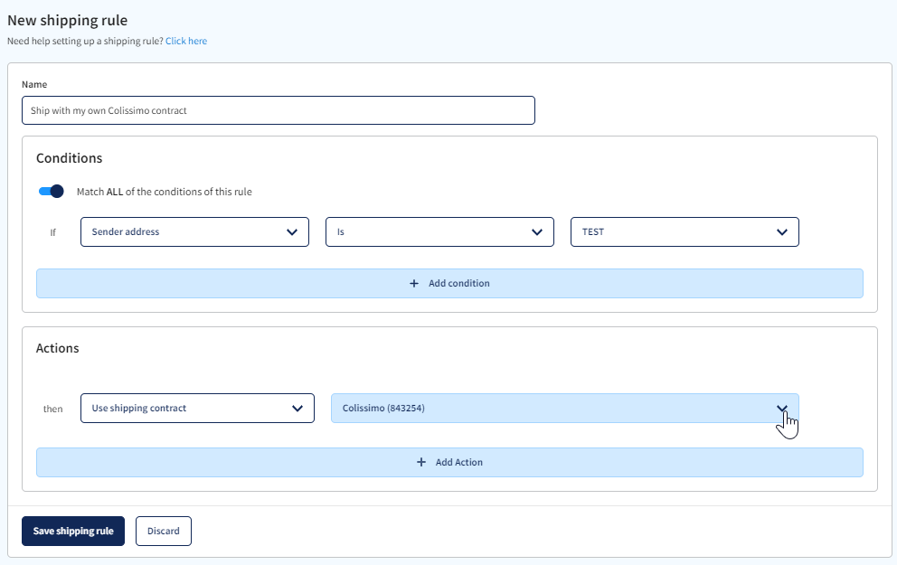 How to add multiple contracts with the same carrier and create labels – Sendcloud Help Center